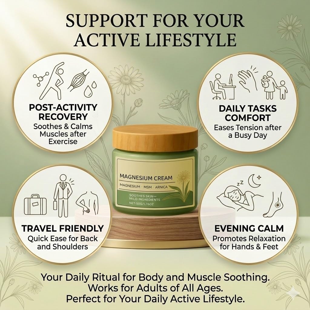 natural magnesium cream for joint support