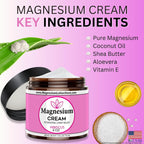 Natural magnesium cream for relaxation