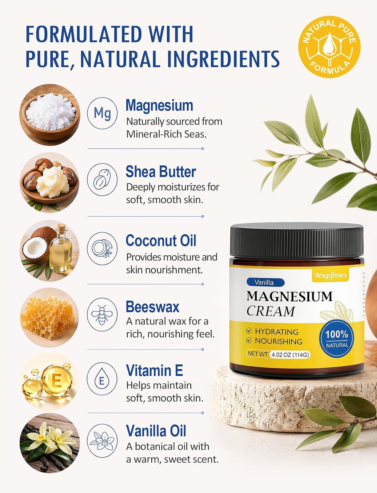 natural magnesium cream for stress relief