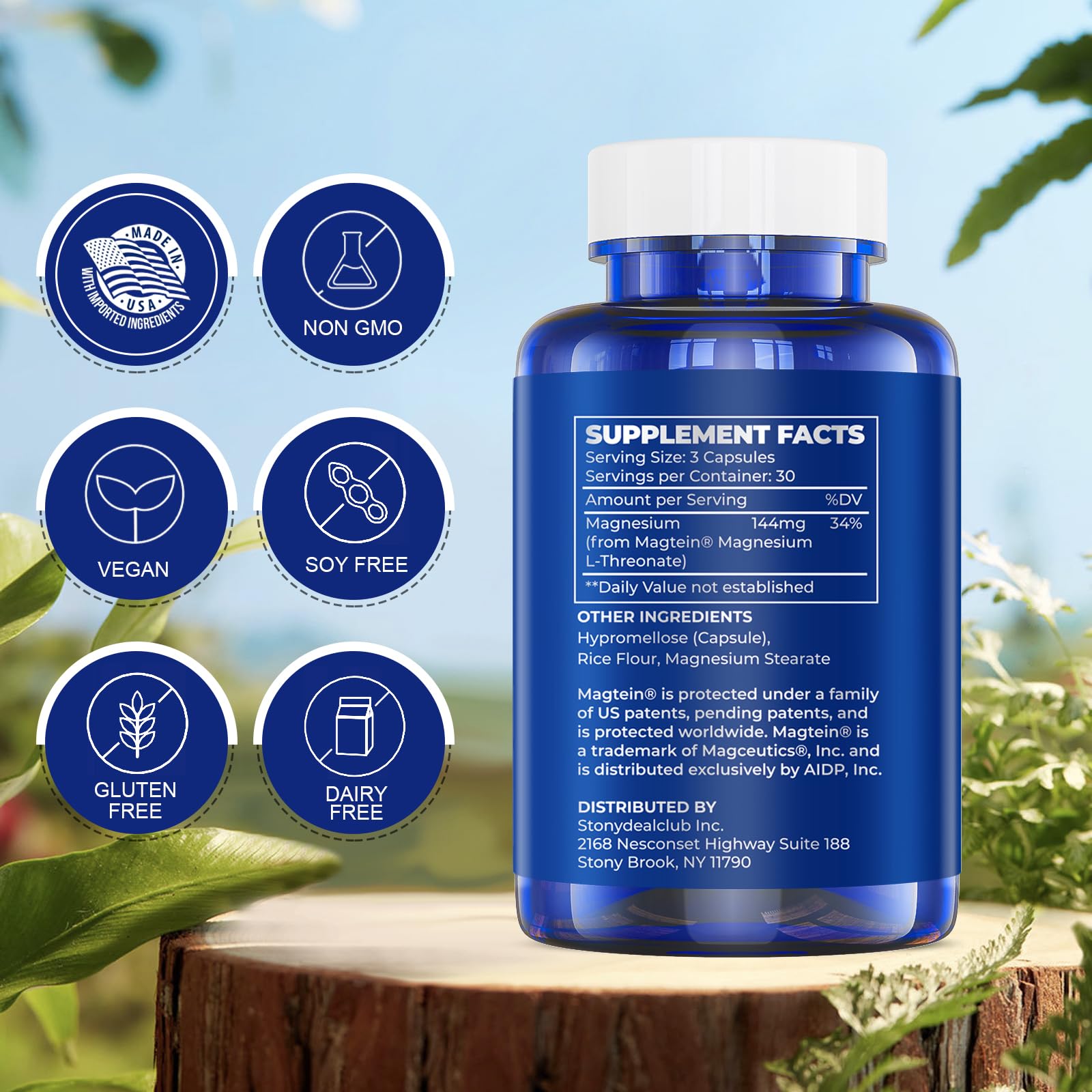 Natural magnesium for improved focus