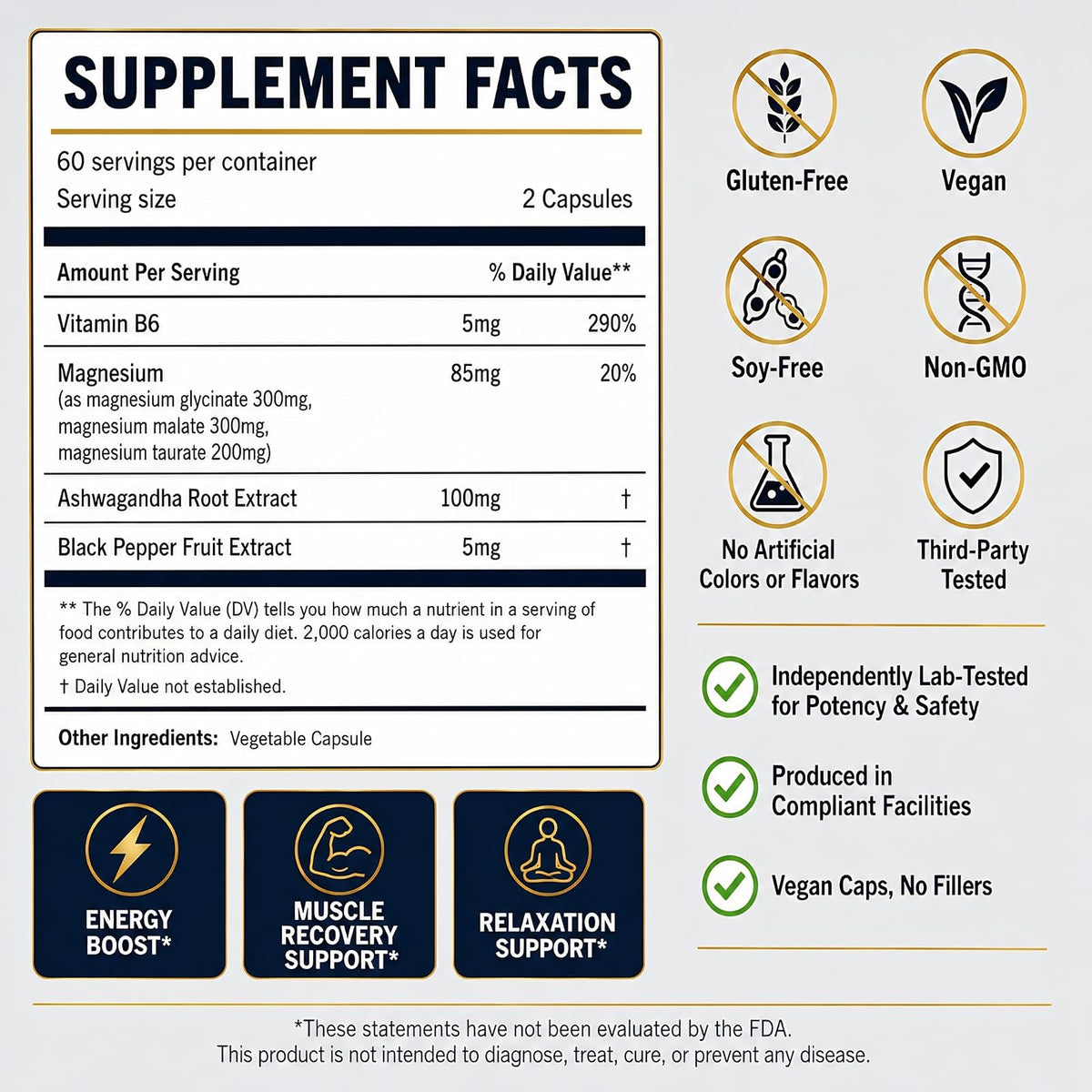Natural magnesium for muscle relaxation
