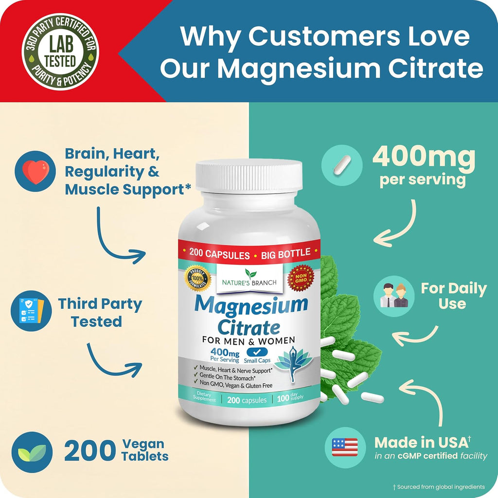 Natural magnesium for muscle relaxation