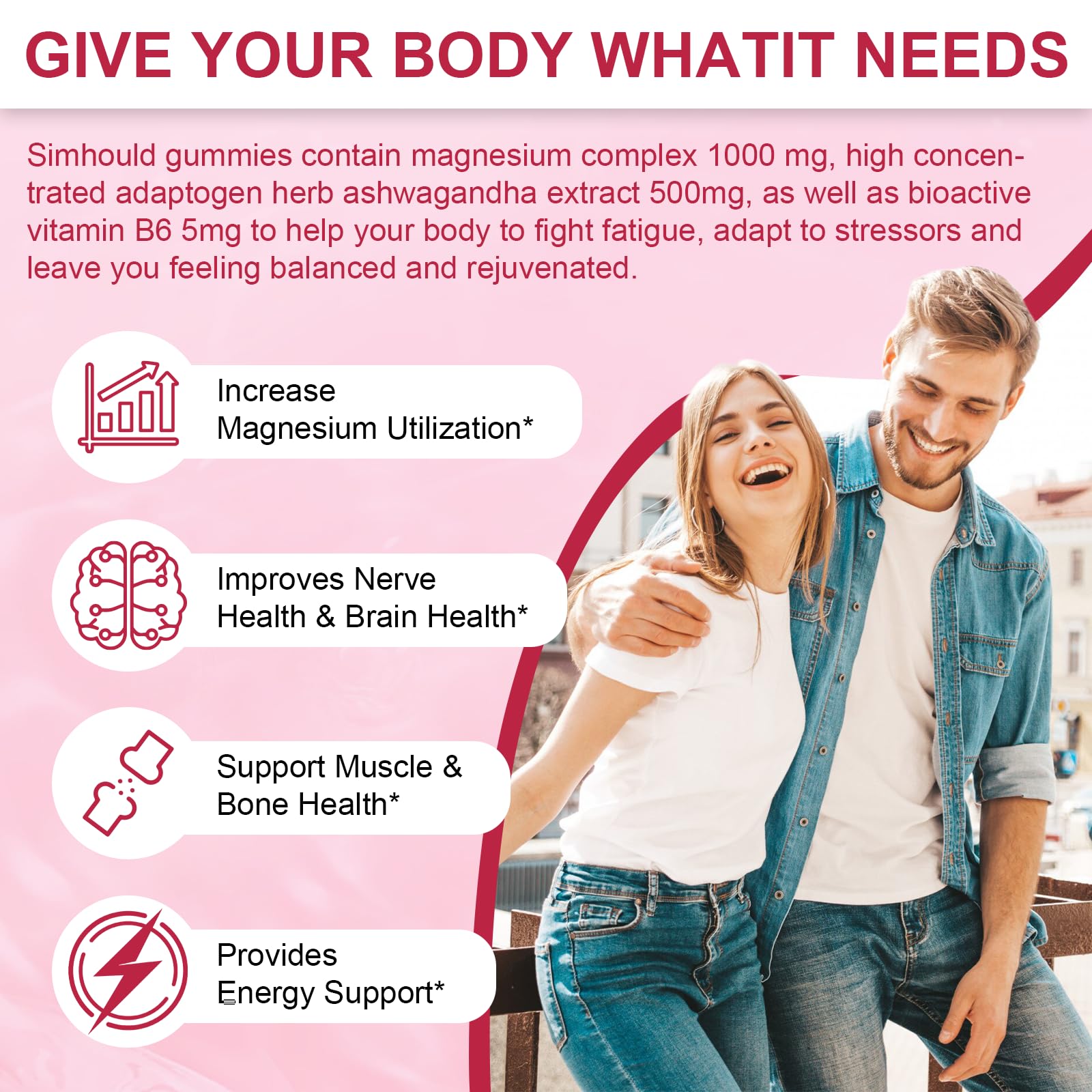 Natural magnesium for muscle relaxation