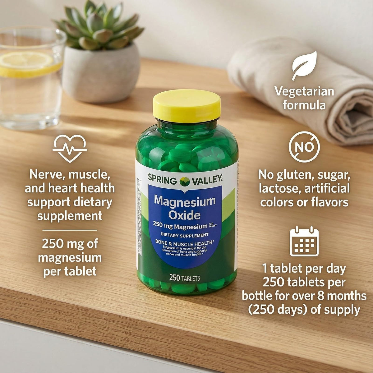 Natural magnesium for muscle relief