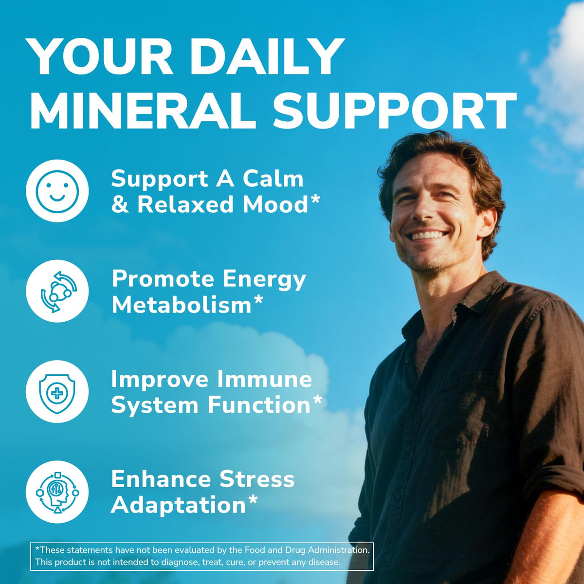 Natural magnesium for muscle support