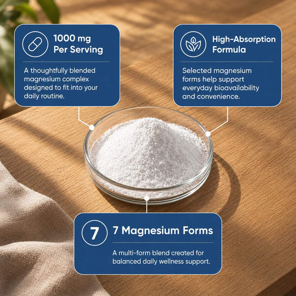 Natural magnesium for stress relief