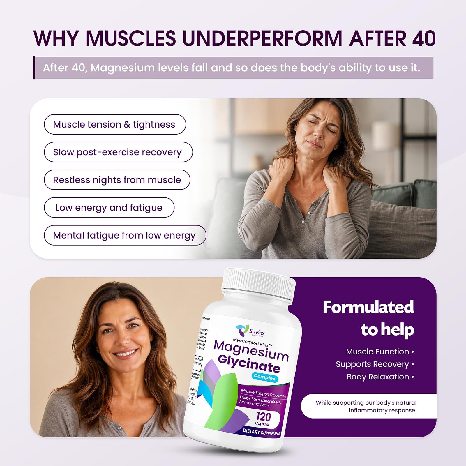Natural magnesium for stress relief