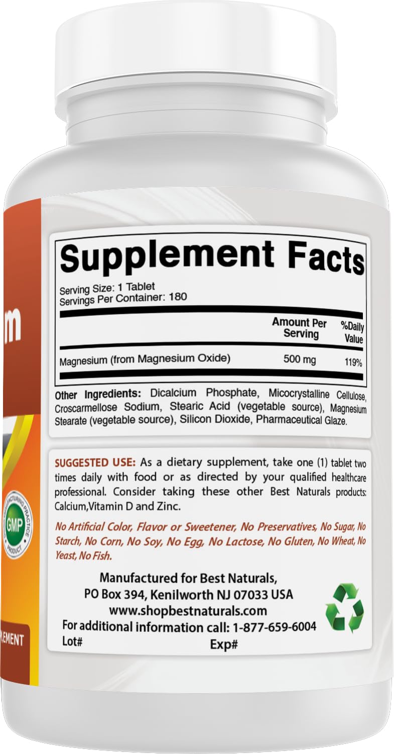 Natural magnesium for stress relief