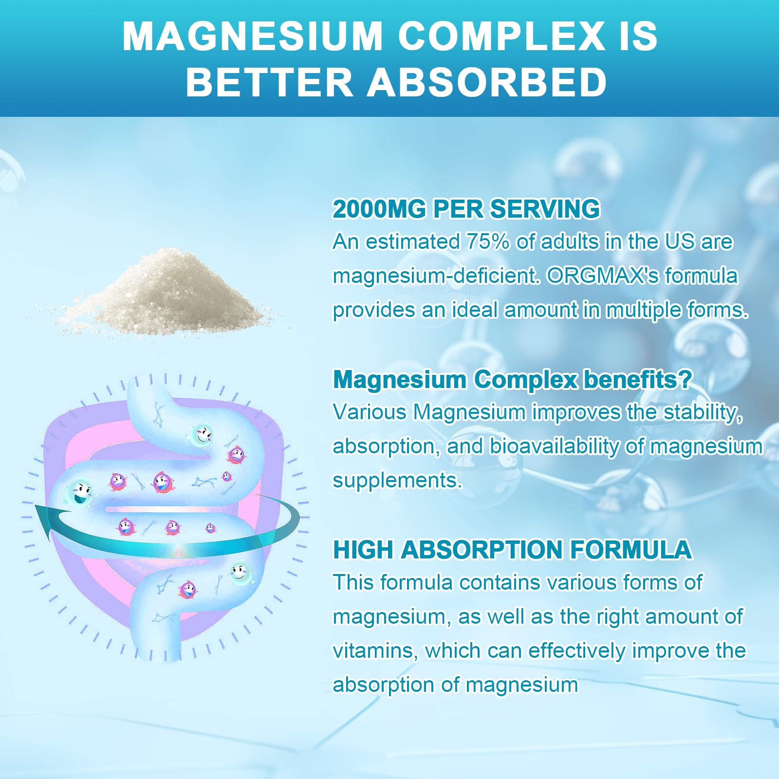 Natural magnesium for stress relief