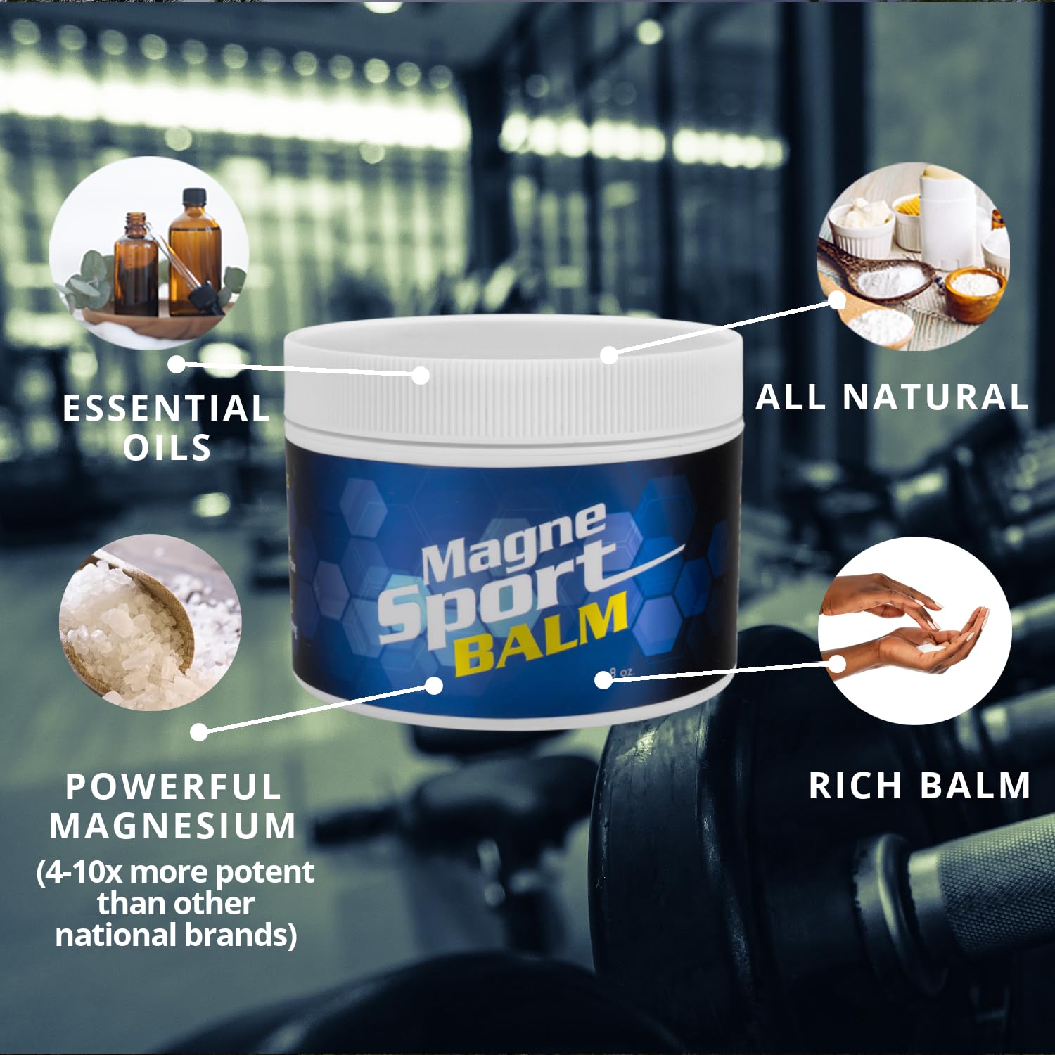 Natural magnesium for stress relief
