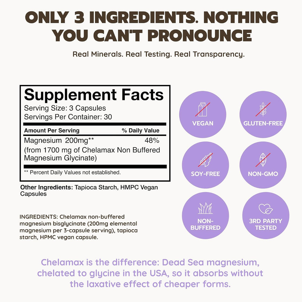 Natural magnesium for stress relief