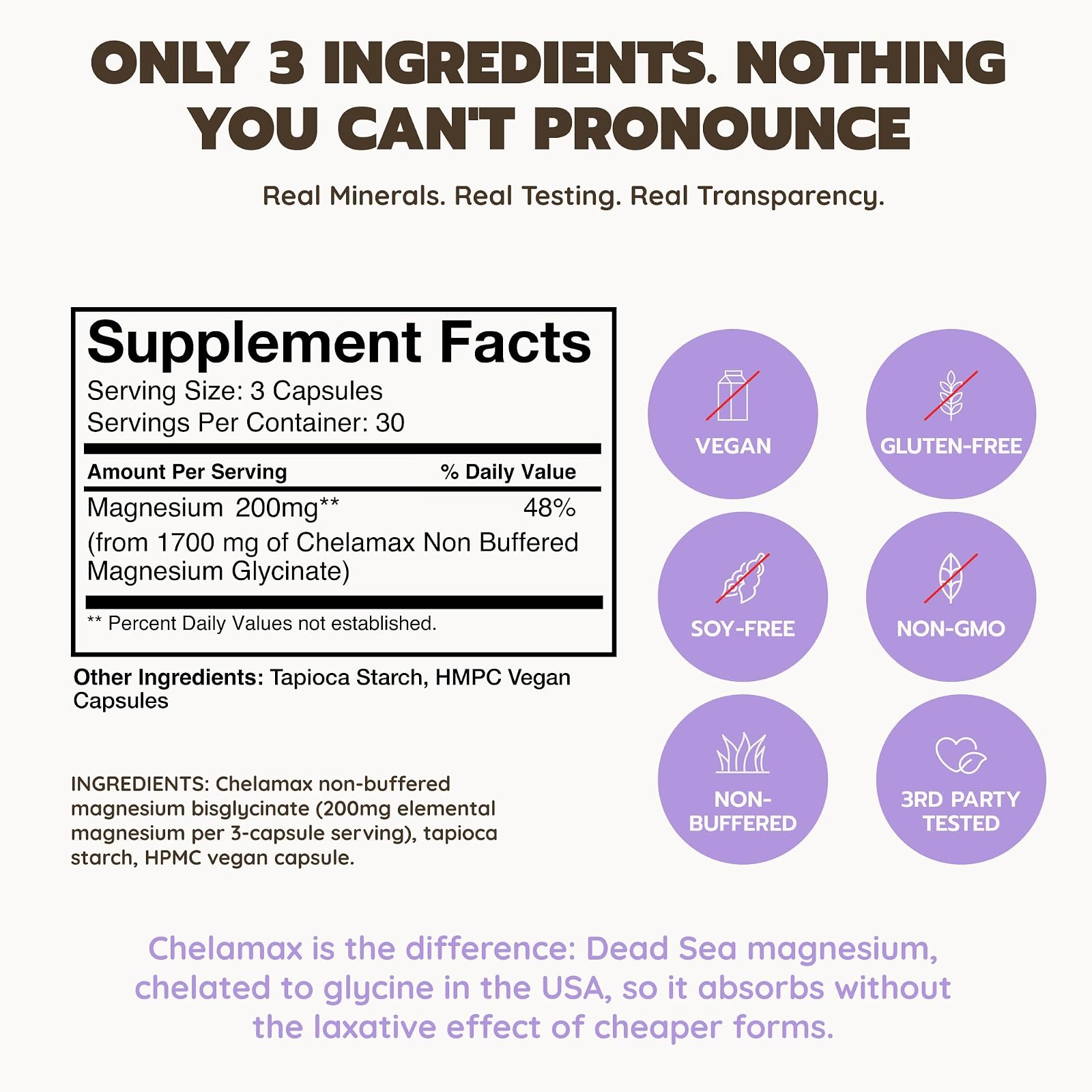 Natural magnesium for stress relief