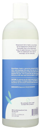 Natural magnesium gel for skin absorption