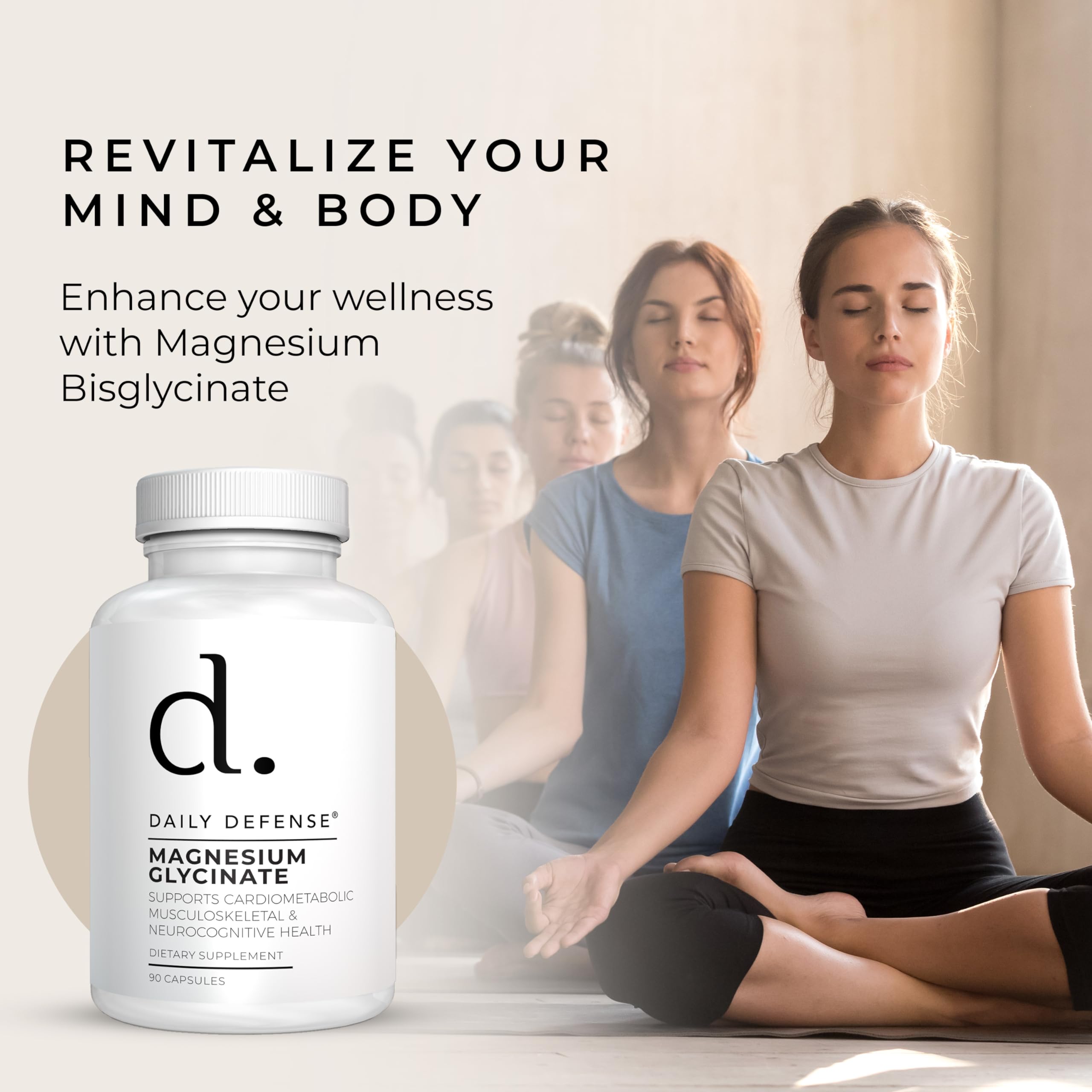 Natural magnesium glycinate for better sleep