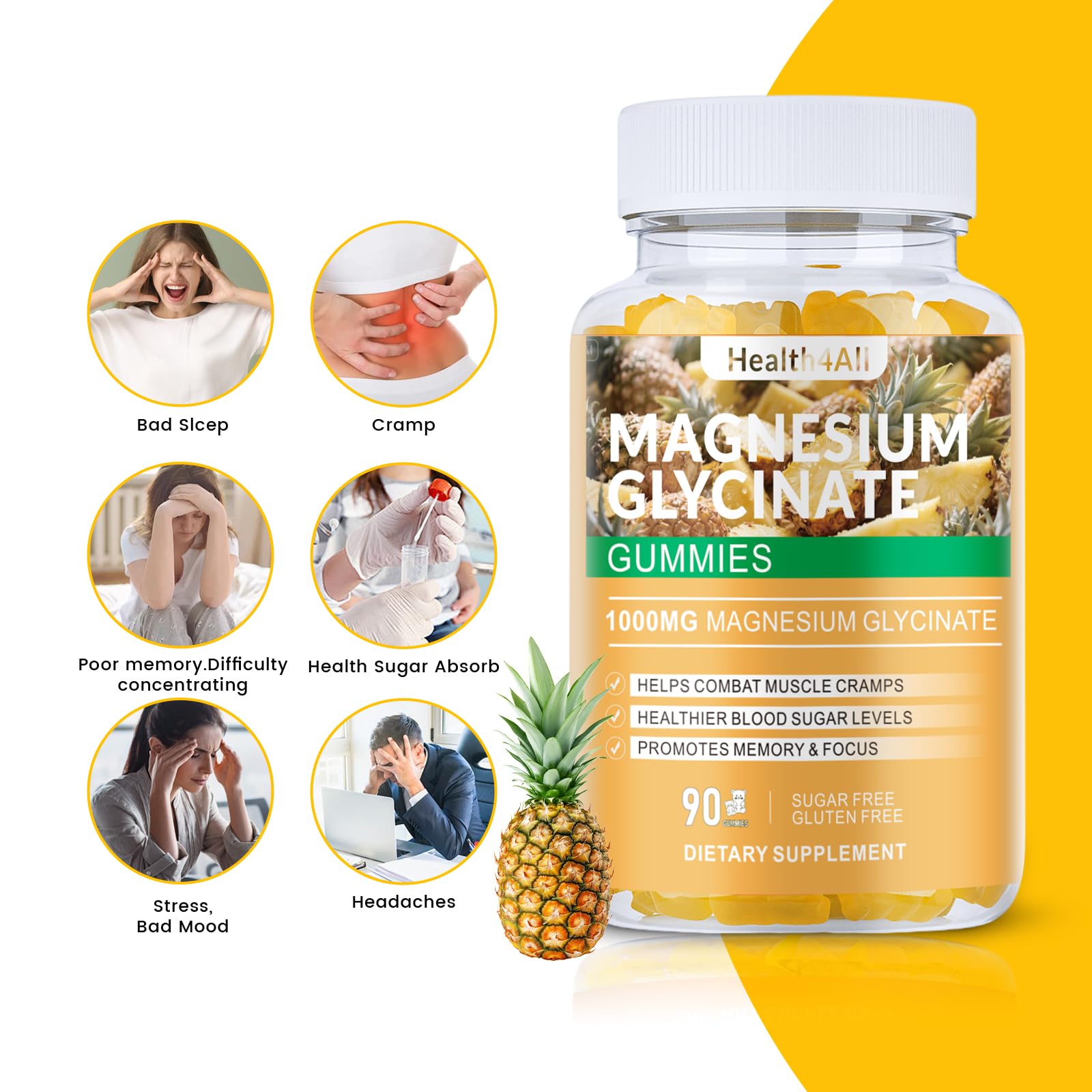natural magnesium glycinate for better sleep