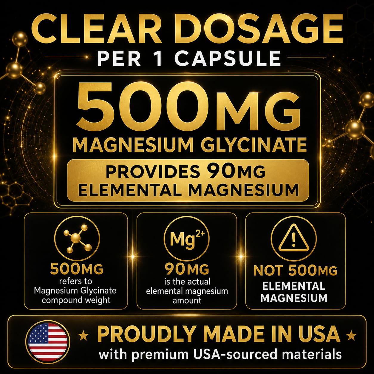 Natural Magnesium Glycinate for digestive comfort