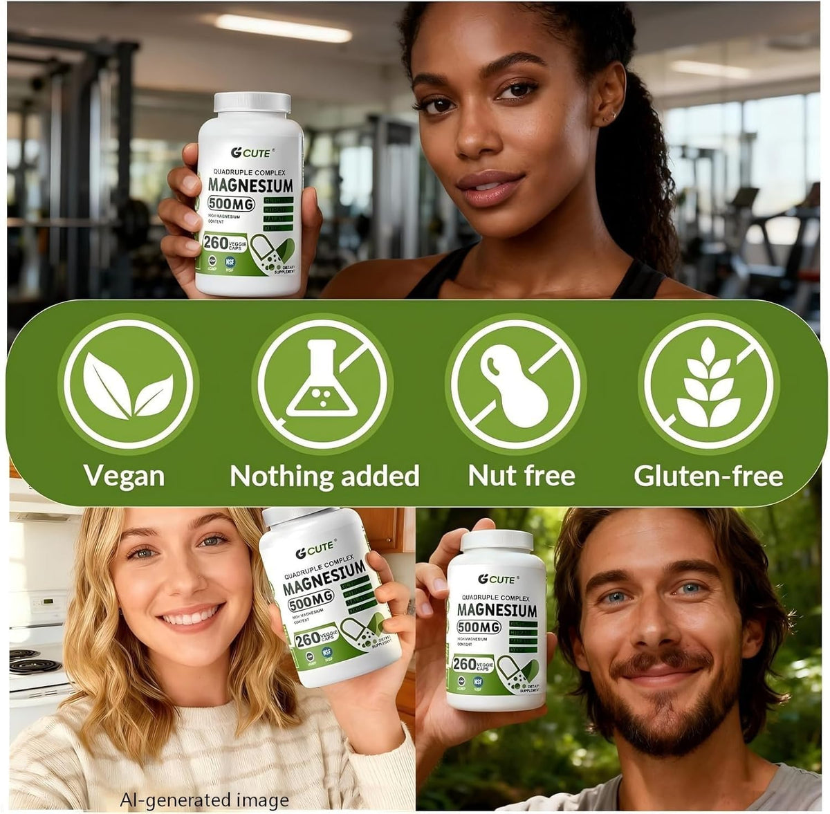 Natural Magnesium Glycinate for healthy bones