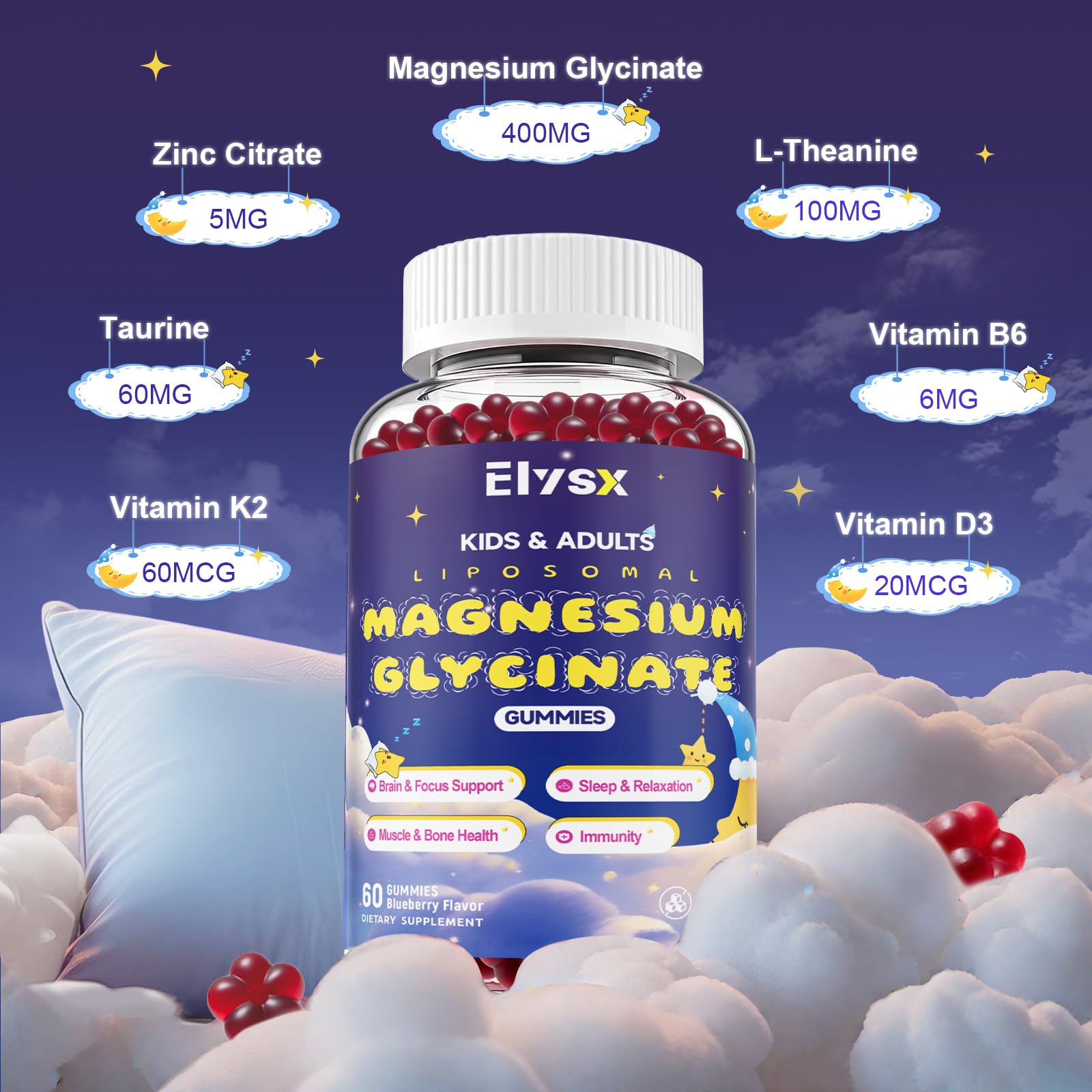 Natural magnesium glycinate for relaxation