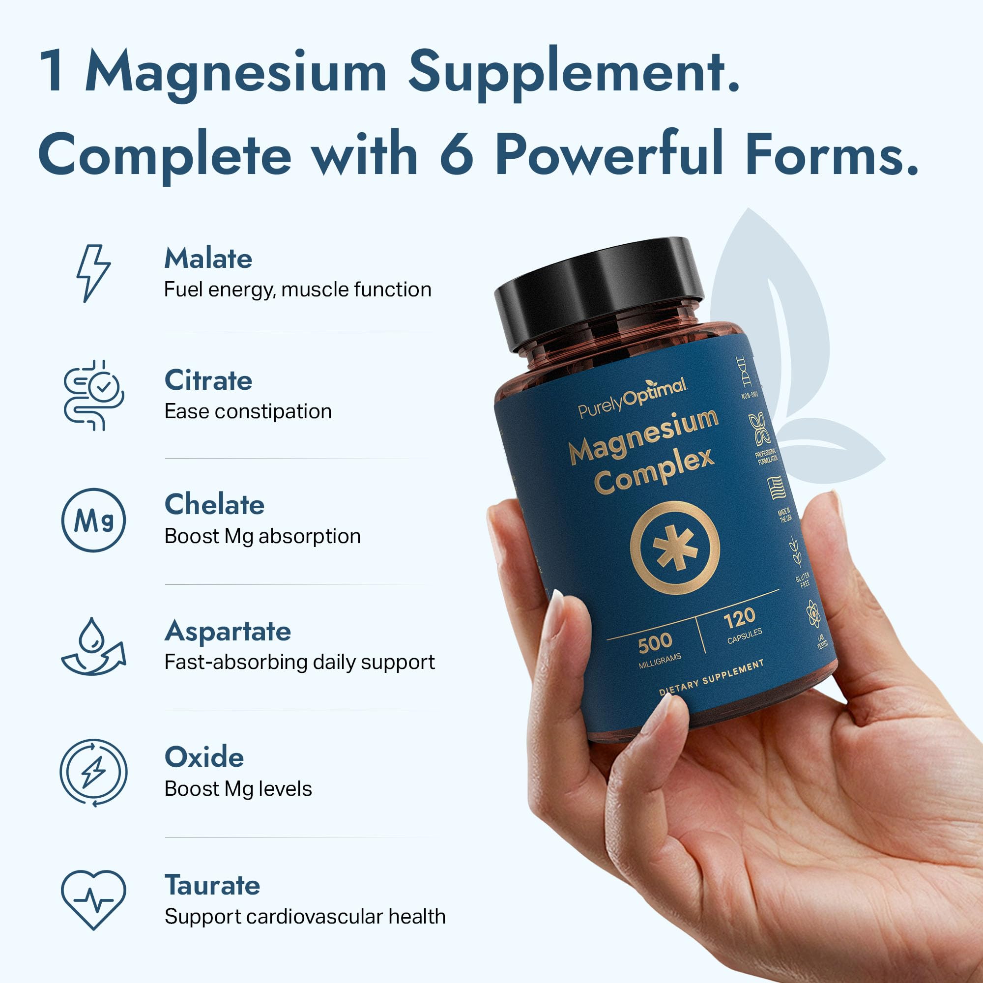 Natural magnesium glycinate for relaxation