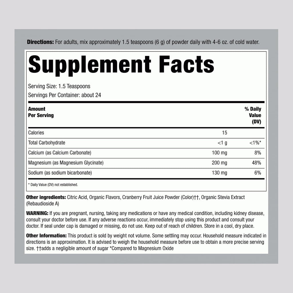 Natural magnesium glycinate for relaxation