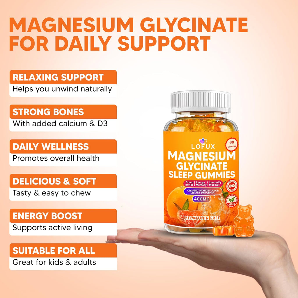 Natural magnesium glycinate for stress relief