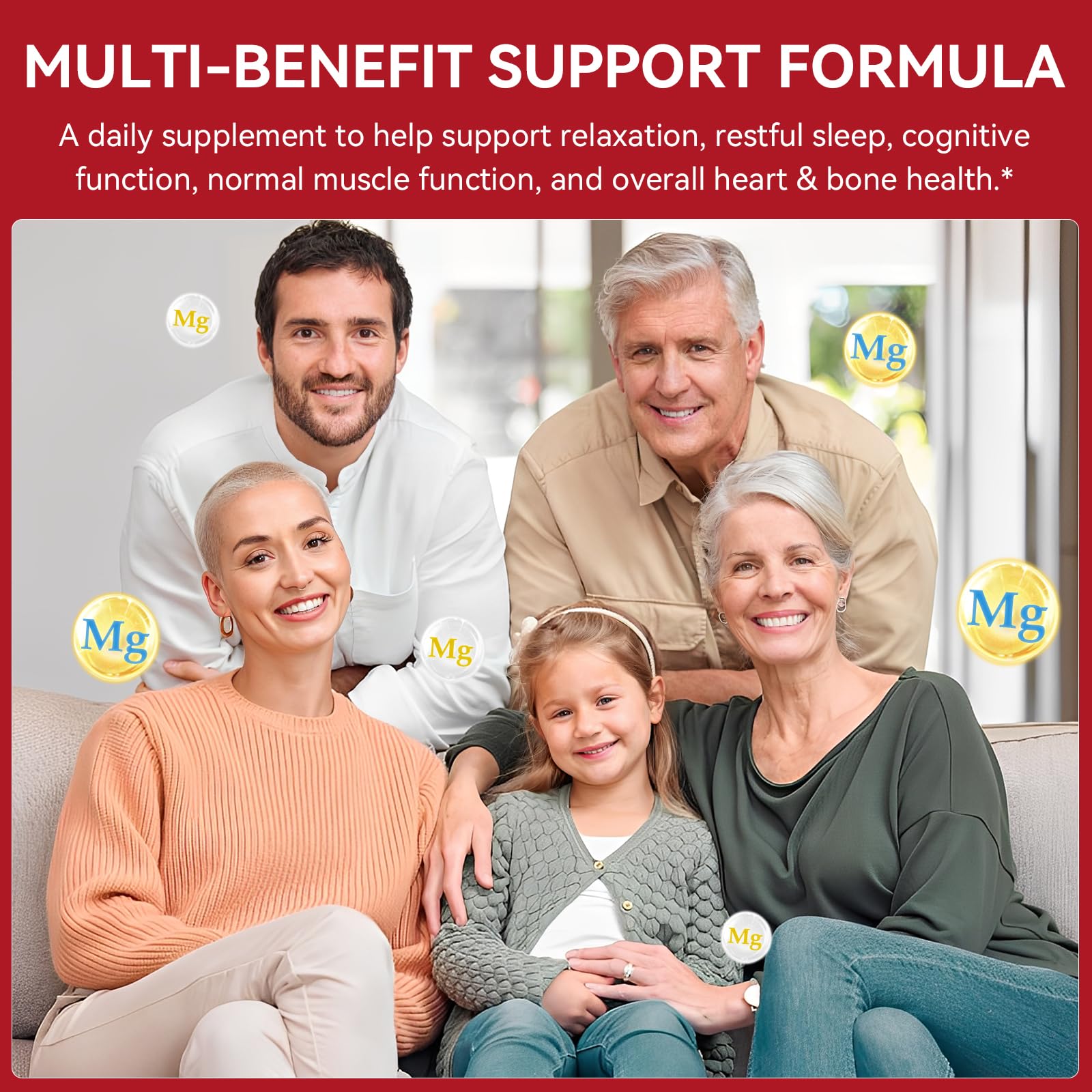 Natural magnesium glycinate gummies for better absorption