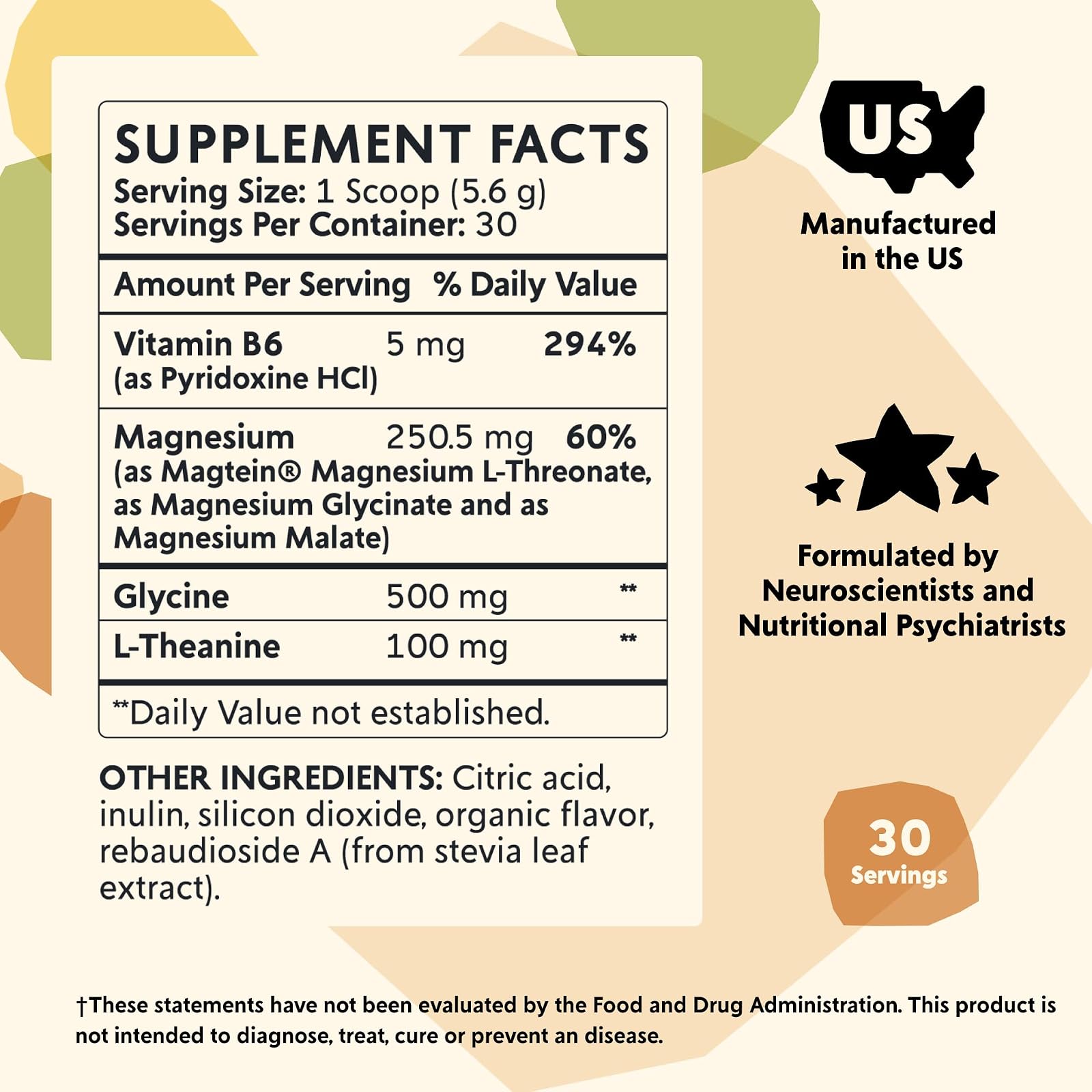natural magnesium glycinate supplement