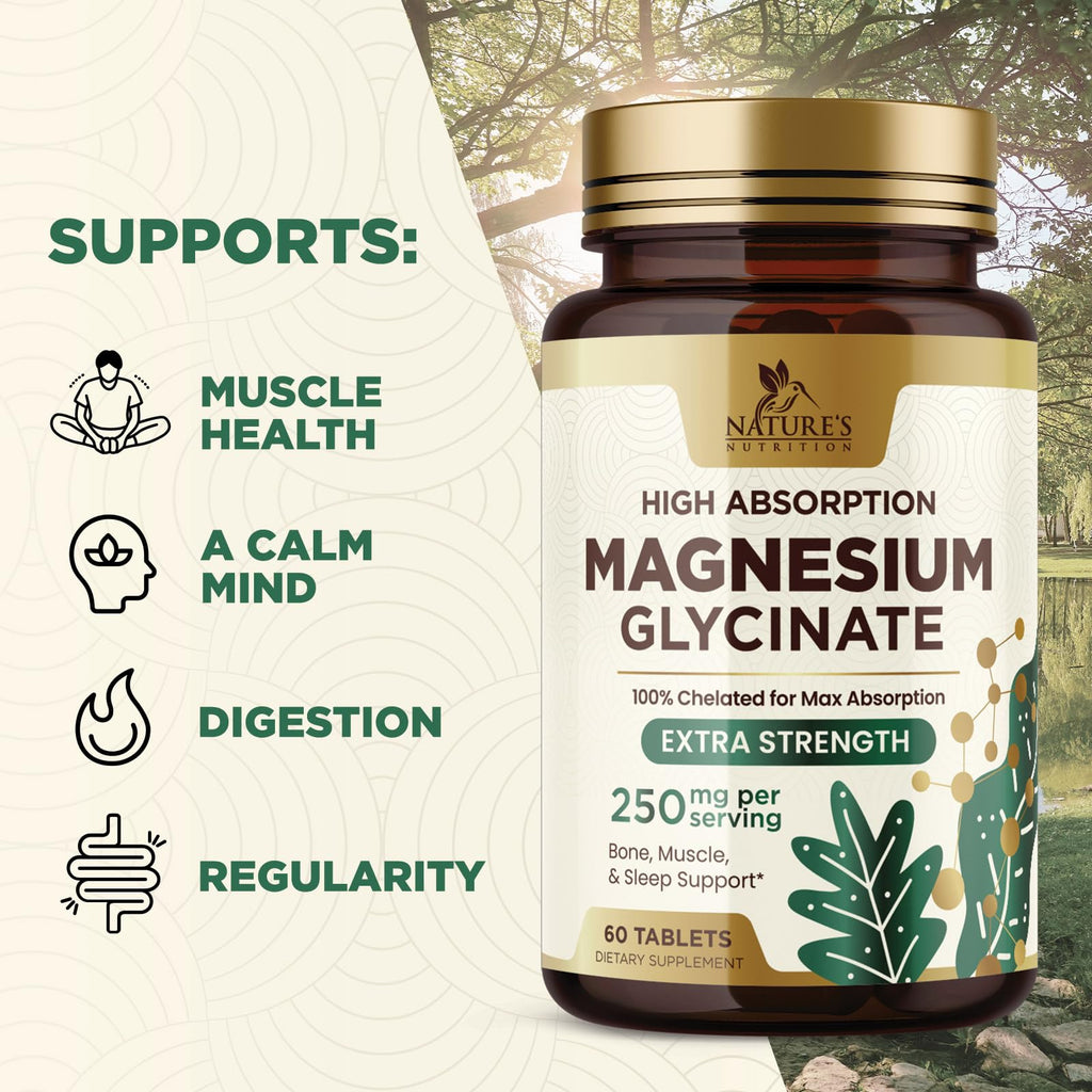 natural magnesium glycinate supplement