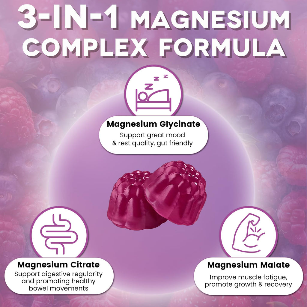 Natural magnesium gummies for better sleep