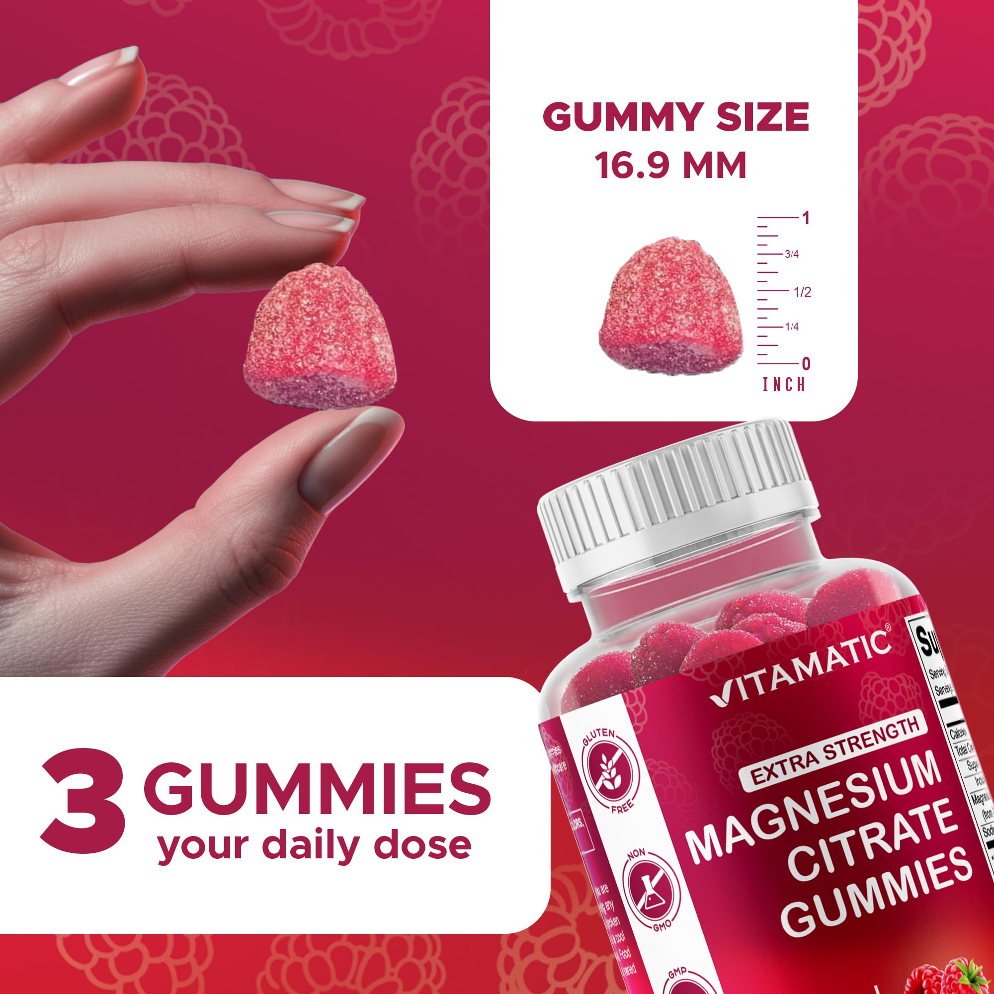 Natural magnesium gummies for daily wellness