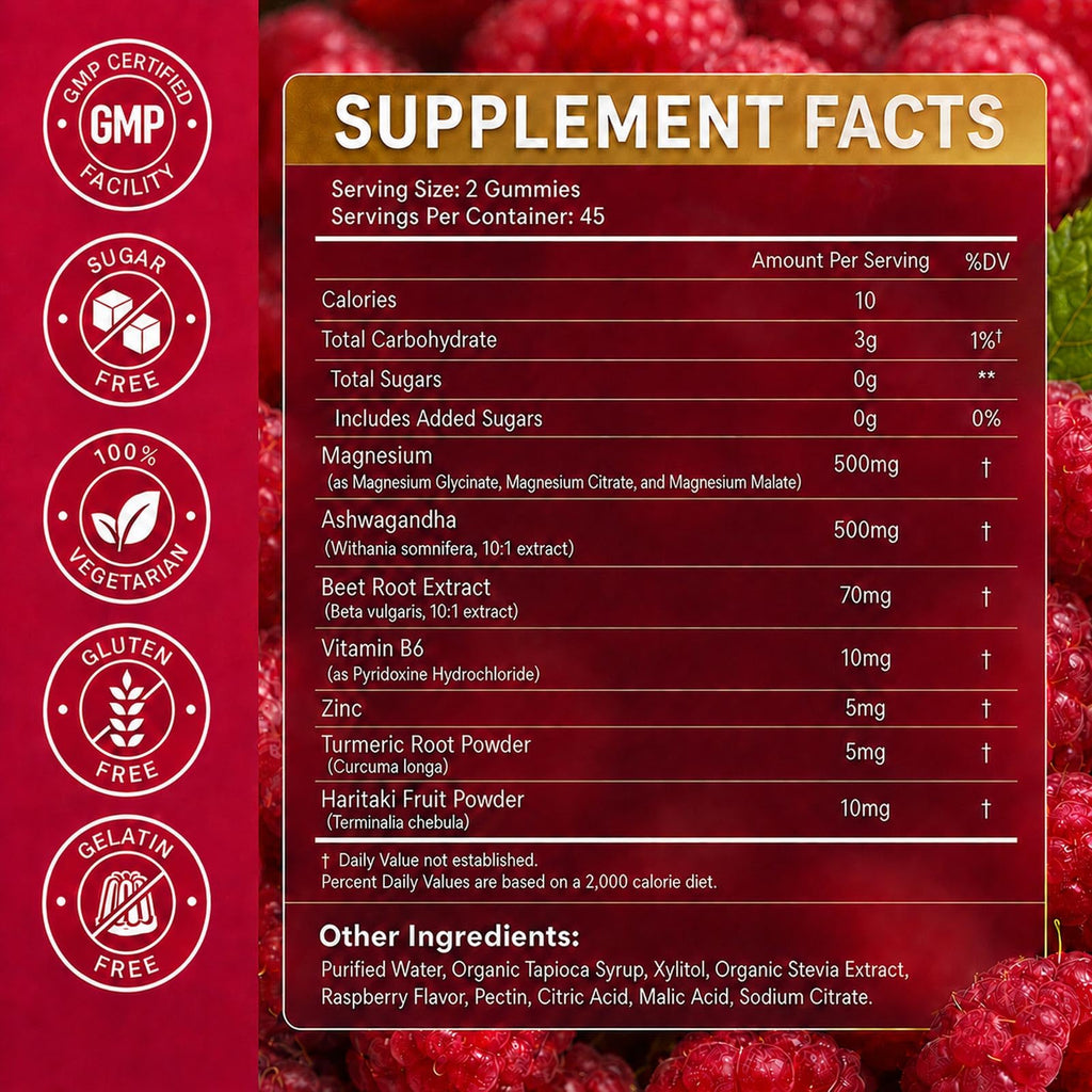 Natural magnesium gummies for daily wellness