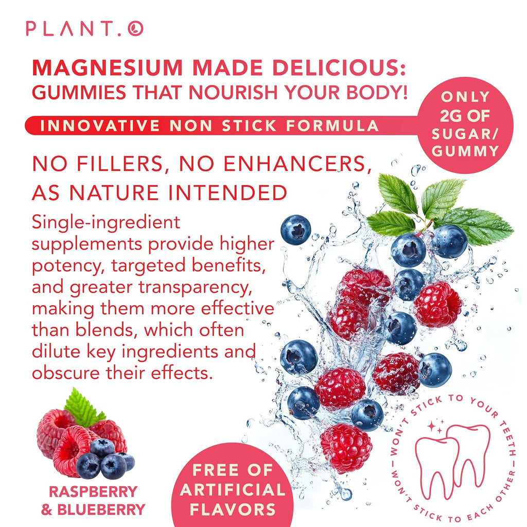 Natural magnesium gummies for muscle support