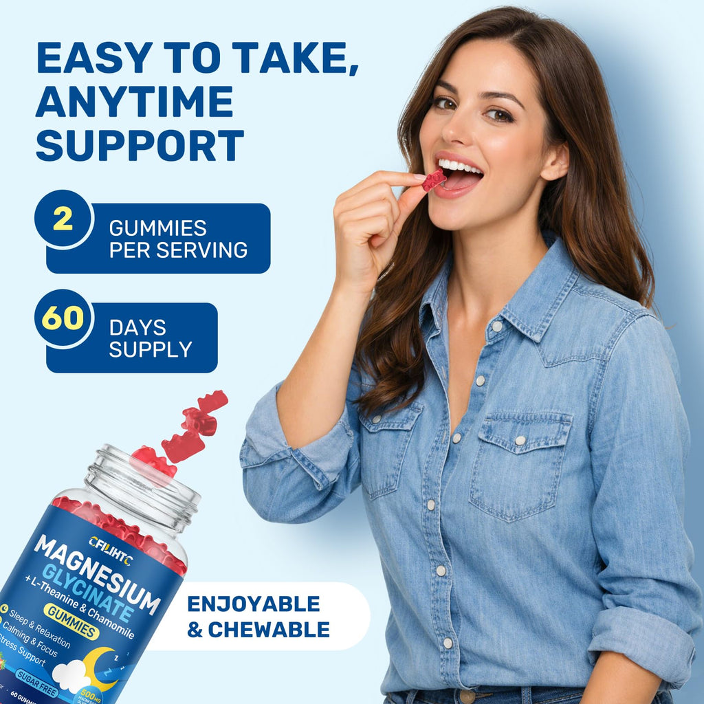 Natural magnesium gummies for overall wellness