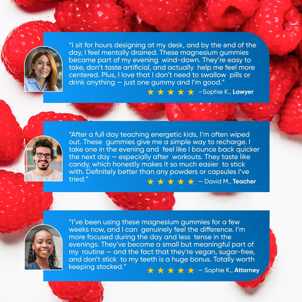 Natural magnesium gummies for sleep support