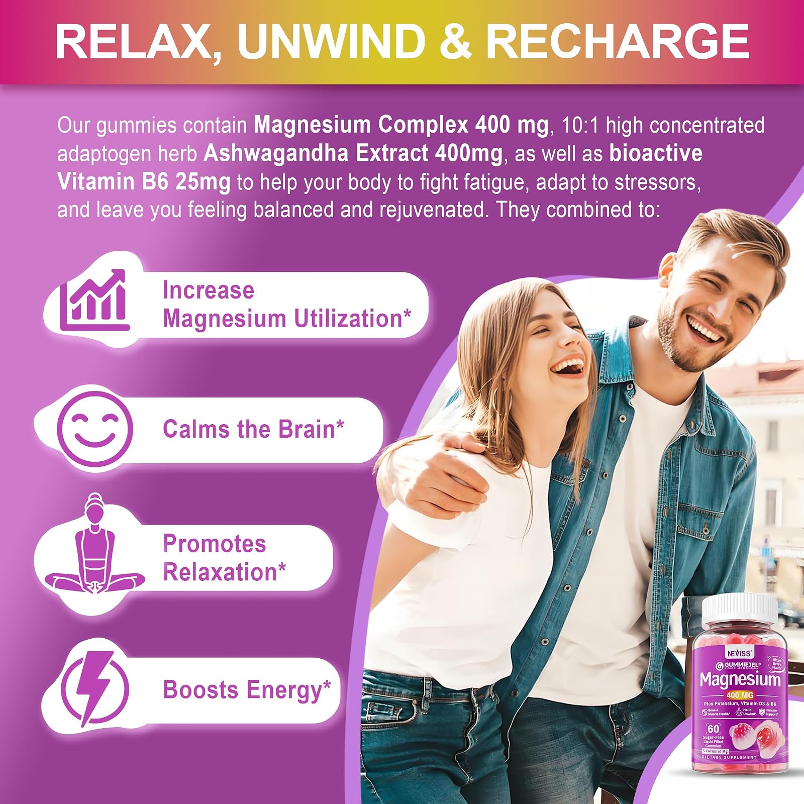 natural magnesium gummies for stress relief