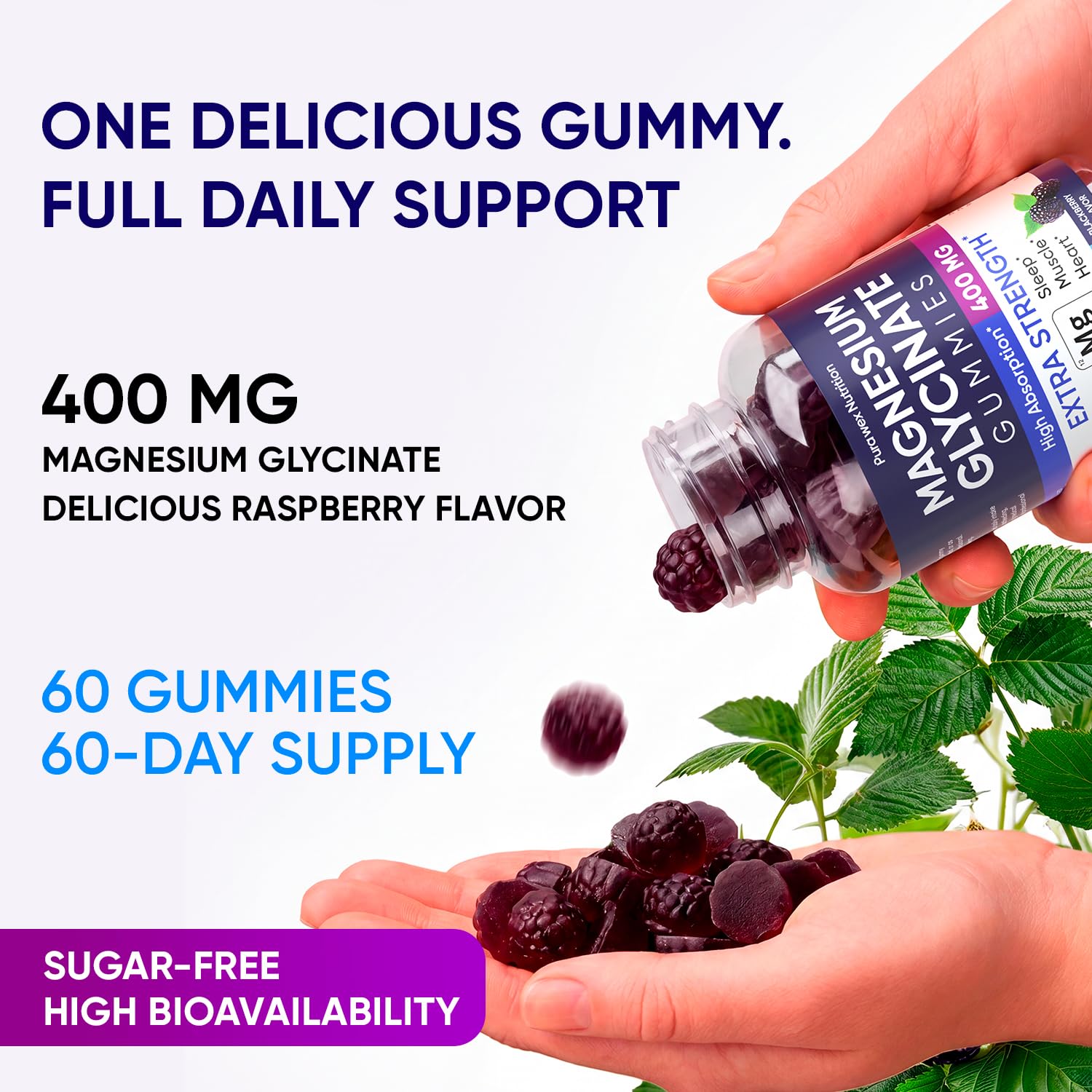 Natural magnesium gummies for stress relief