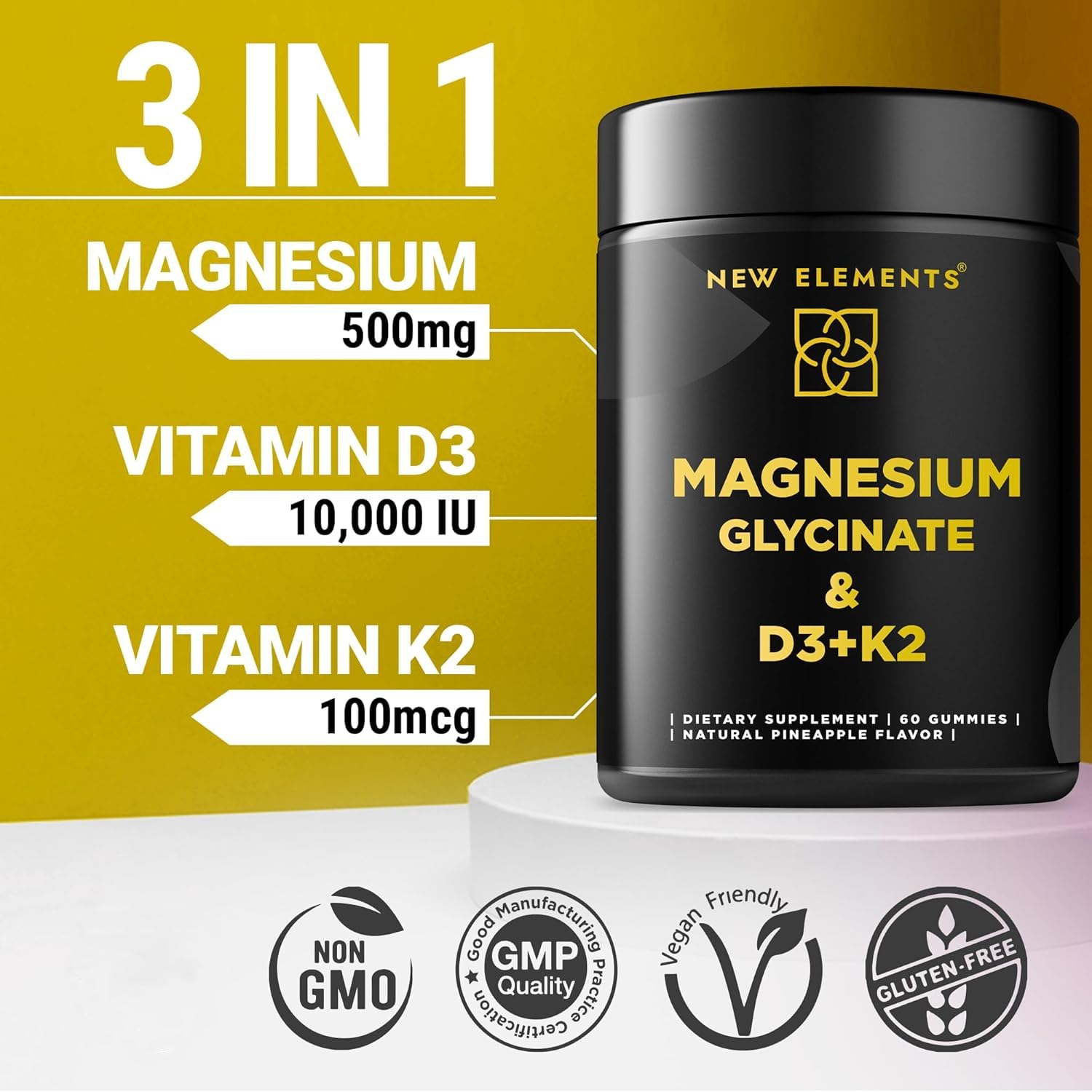 Natural magnesium gummies for stress relief