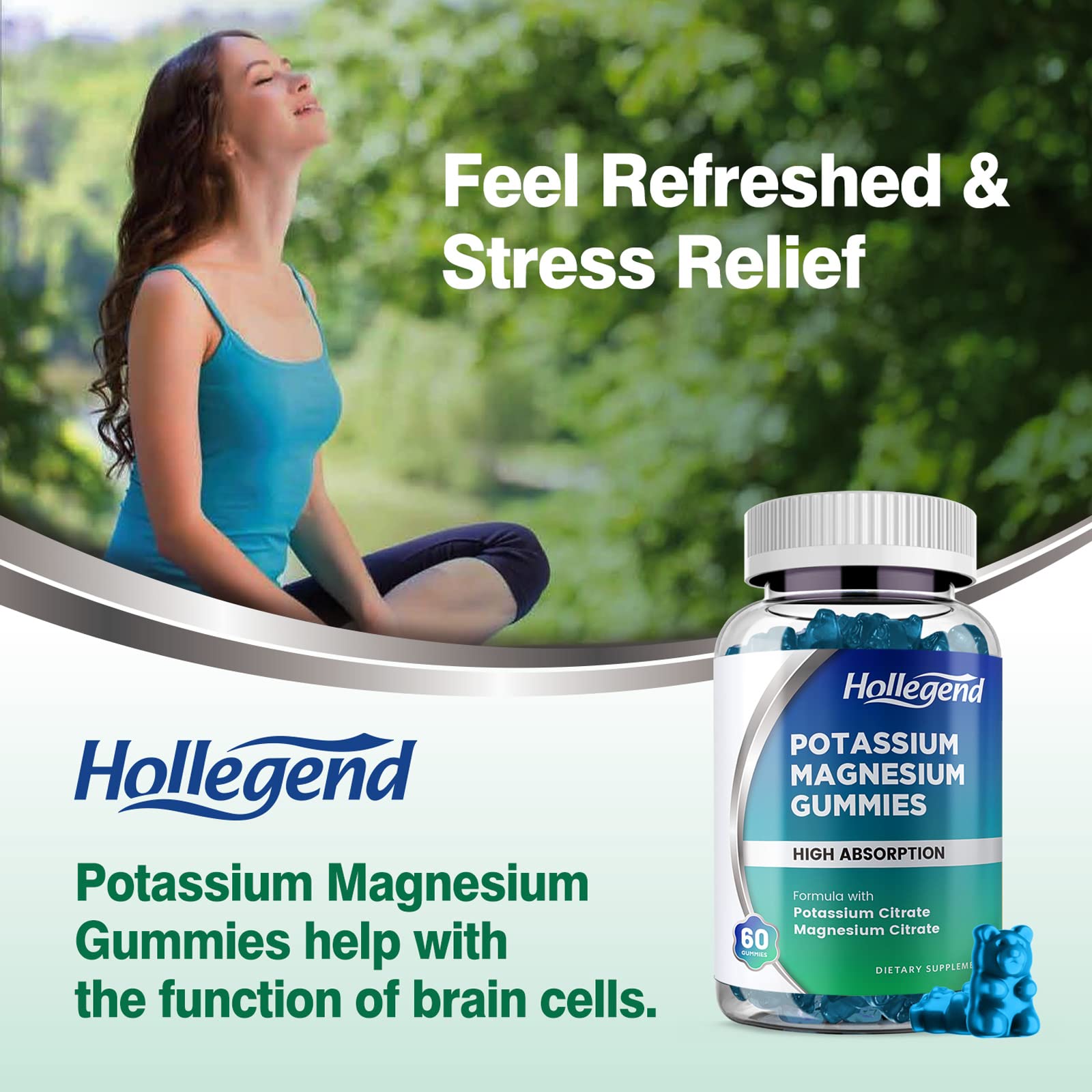 Natural magnesium gummies for stress relief
