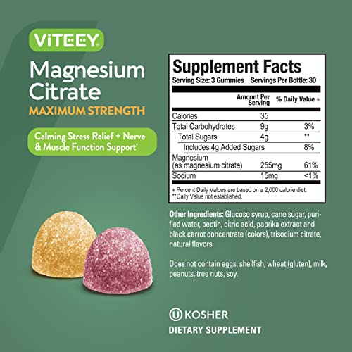Natural magnesium gummies for wellness