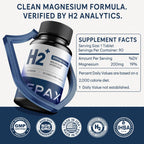 Natural magnesium hydrogen supplement