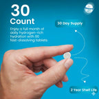 Natural magnesium hydrogen water supplement