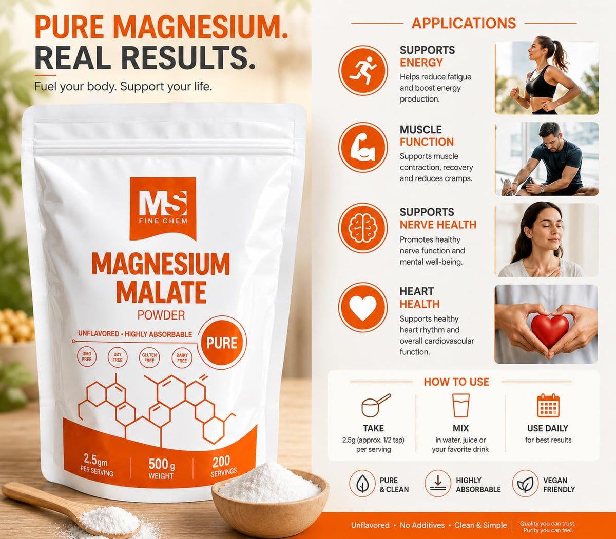natural magnesium malate for muscle recovery