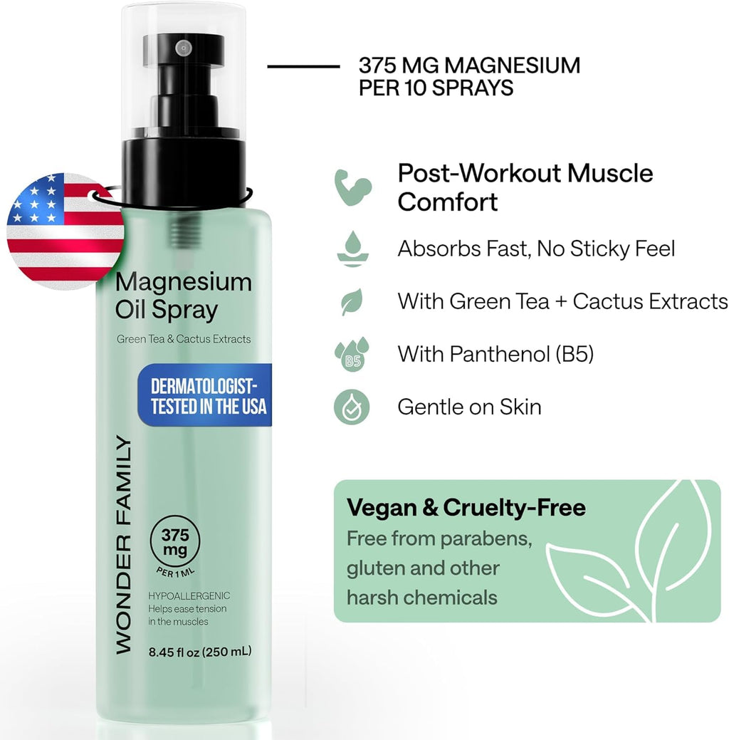 Natural magnesium oil for stress relief