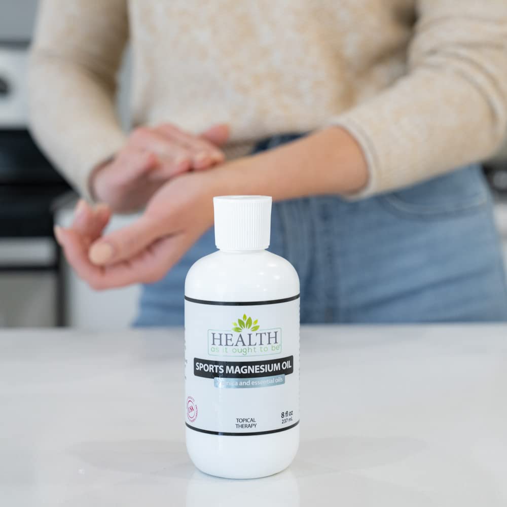 Natural magnesium oil muscle rub for recovery