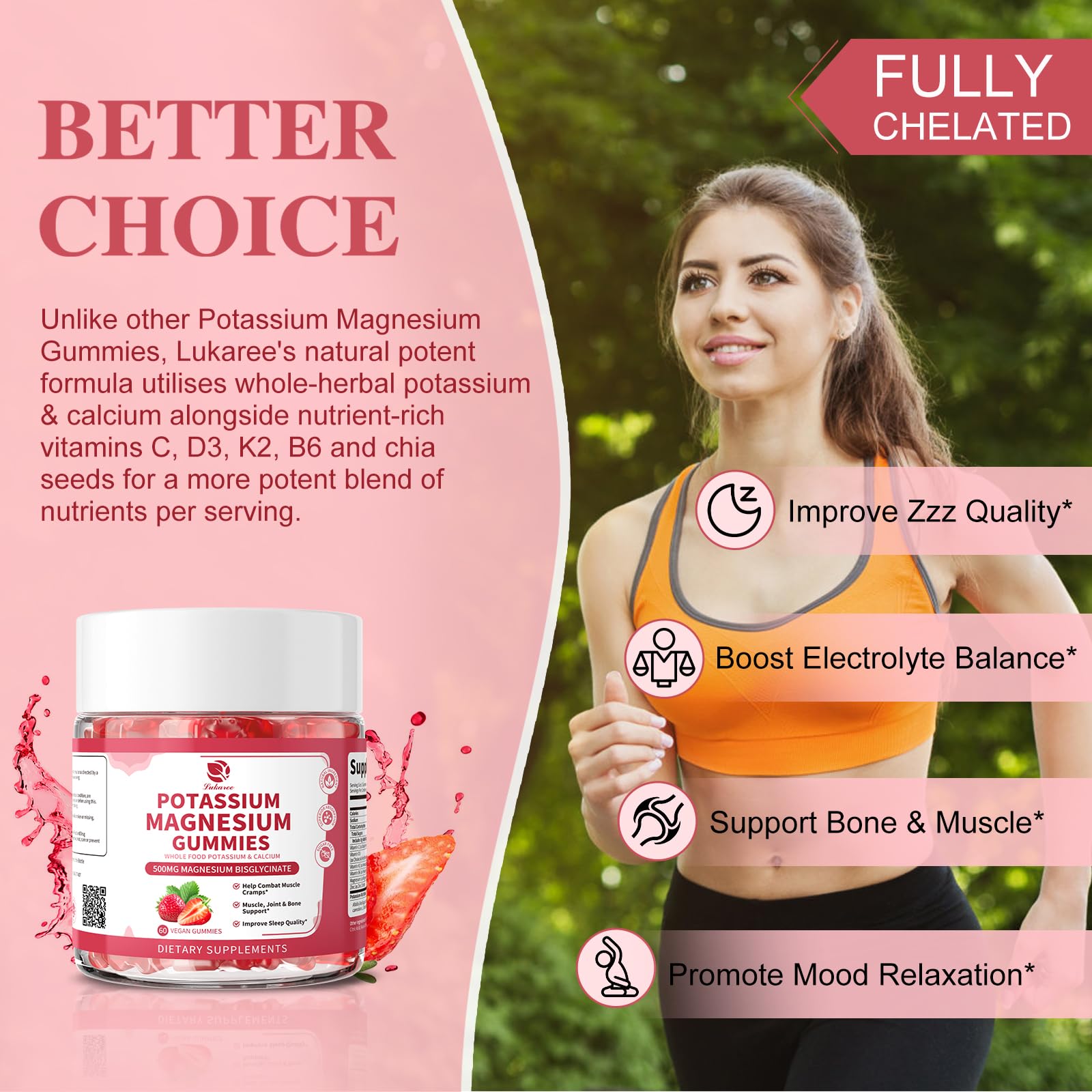 Natural magnesium potassium for wellness