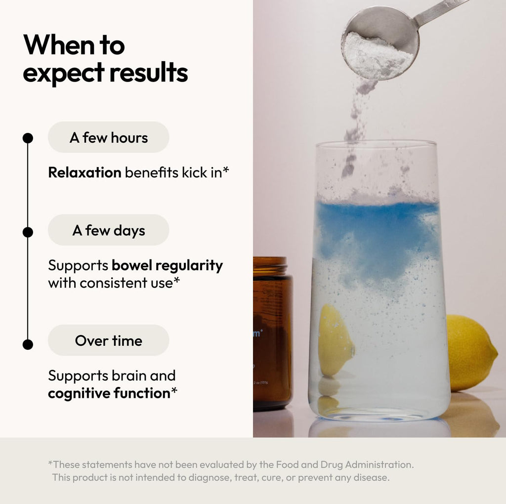 Natural magnesium powder for improved mood