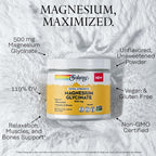 Natural magnesium powder for muscle support