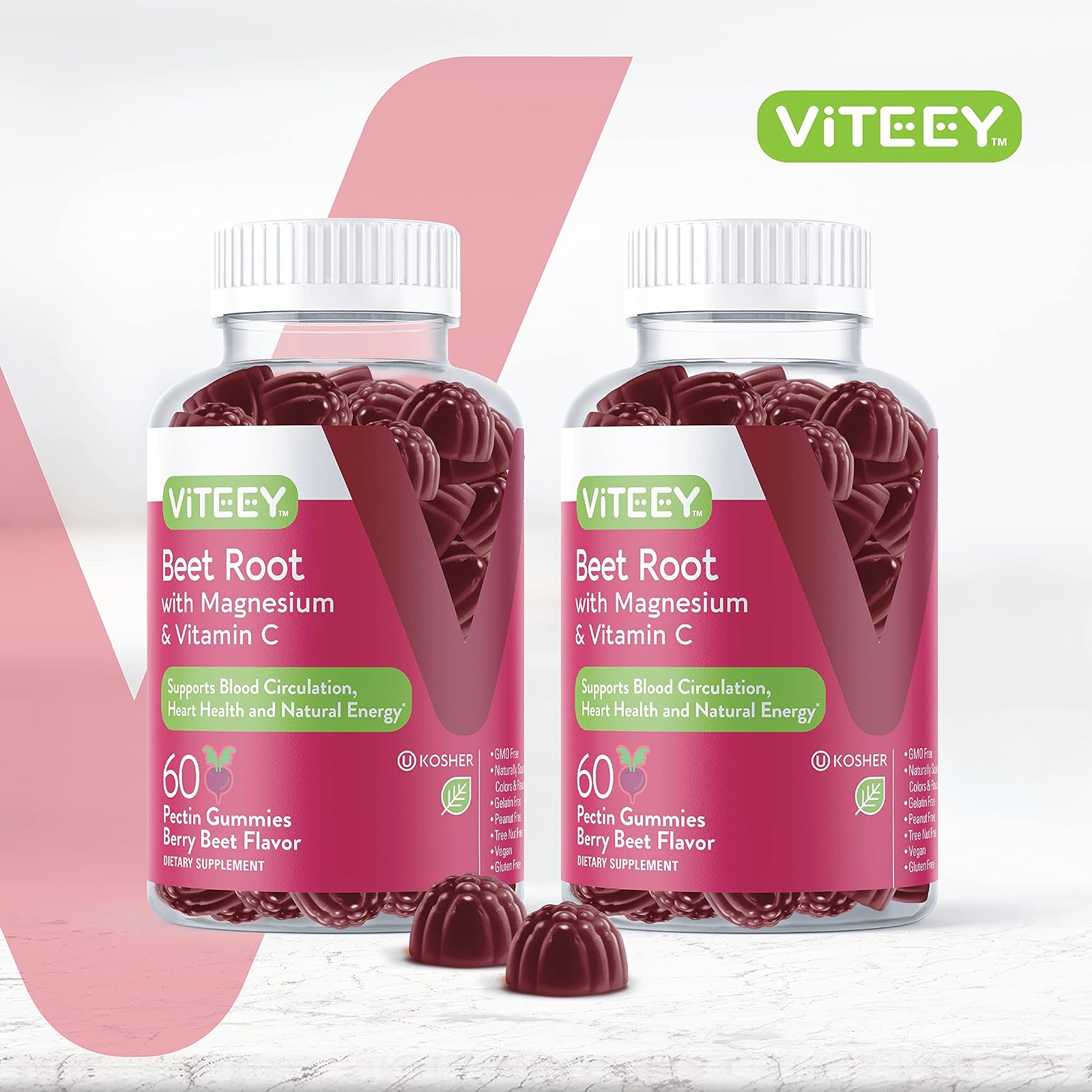 Natural magnesium source beet gummies