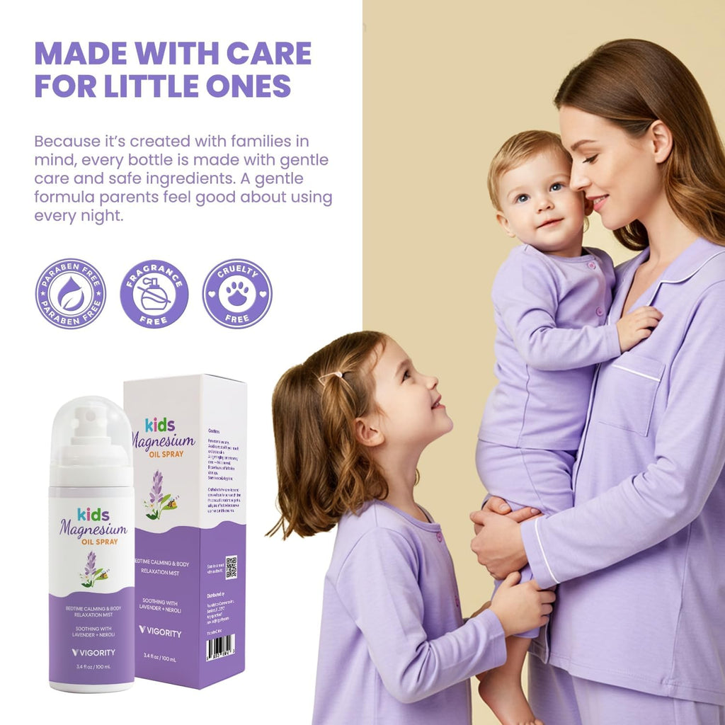 Natural magnesium spray for children