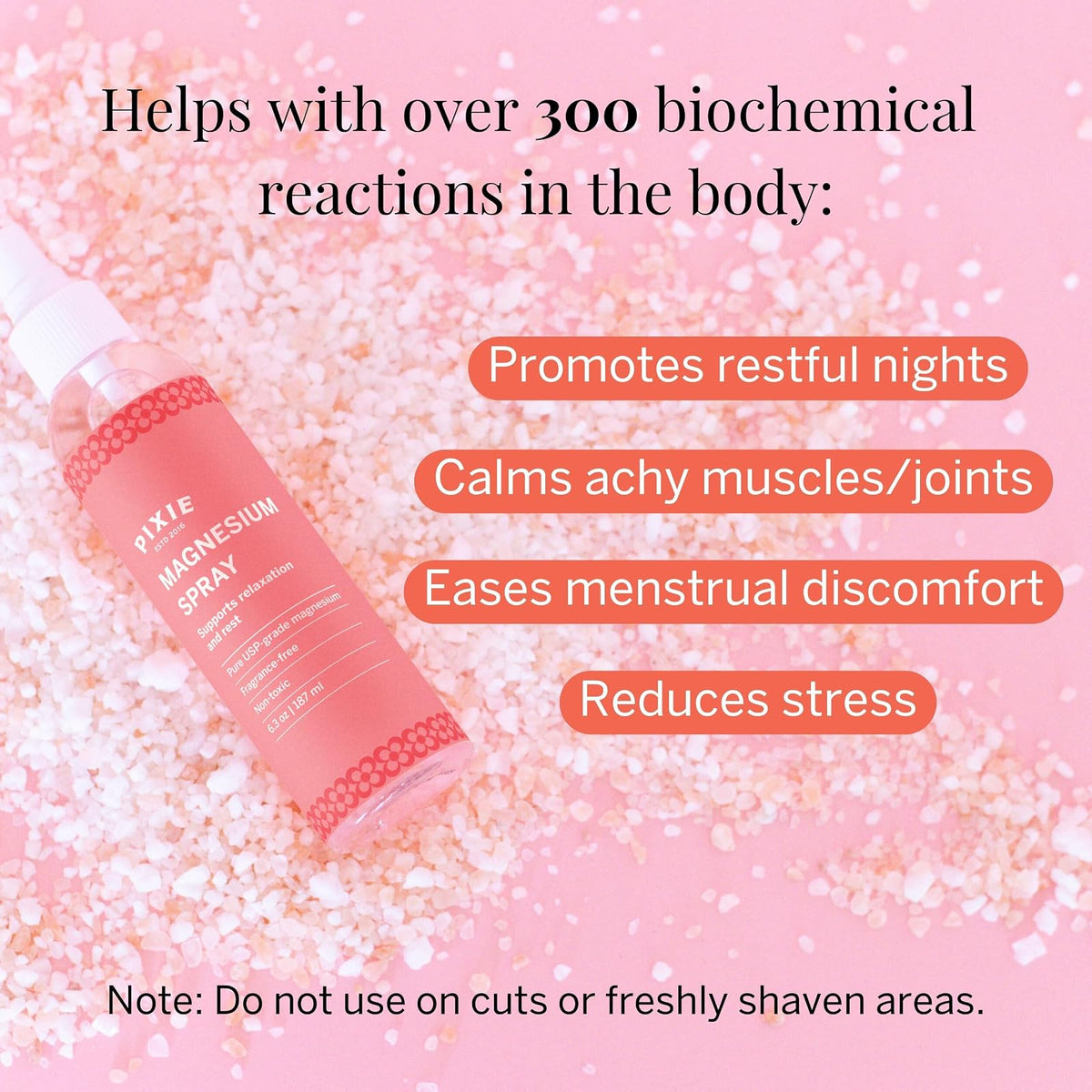 Natural magnesium spray for muscle relief